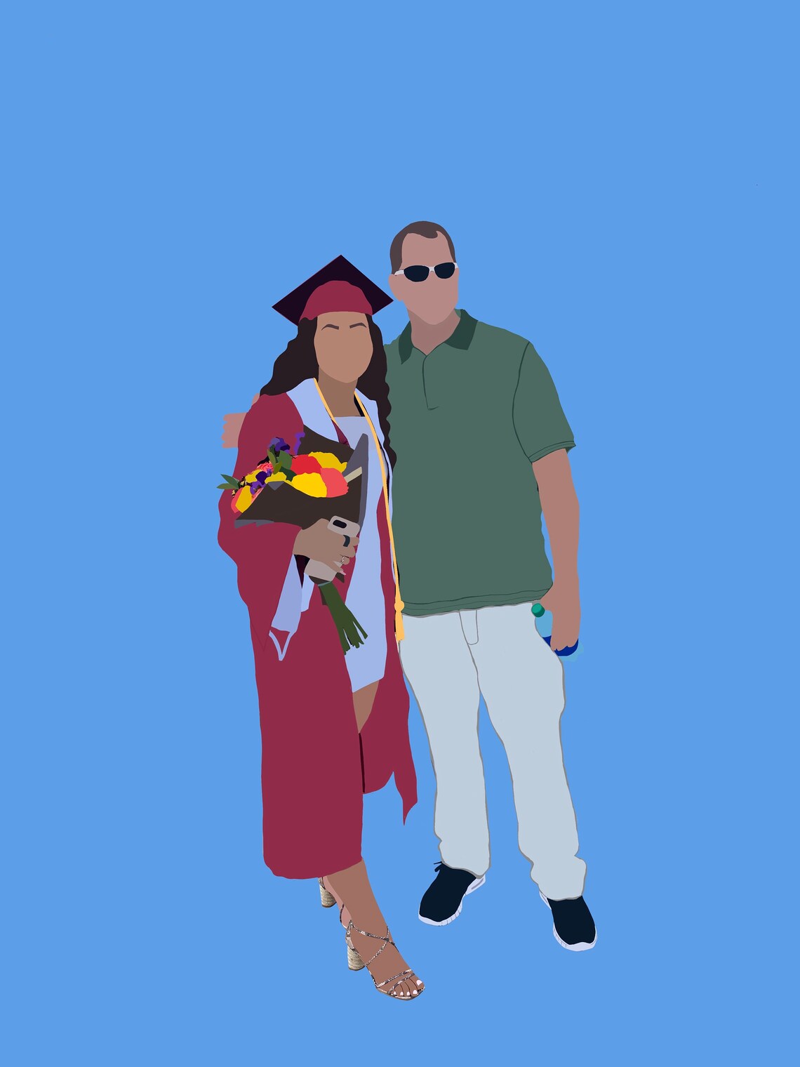 Custom Art, Personalized Cartoon Art, Digital Art, Trendy Art, Custom ...