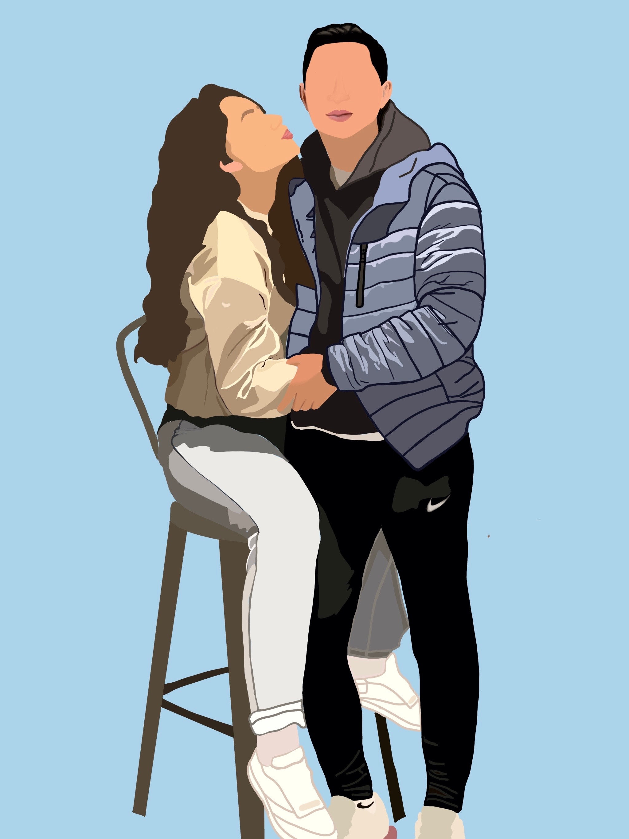 Custom Art, Personalized Cartoon Art, Digital Art, Trendy Art, Custom ...