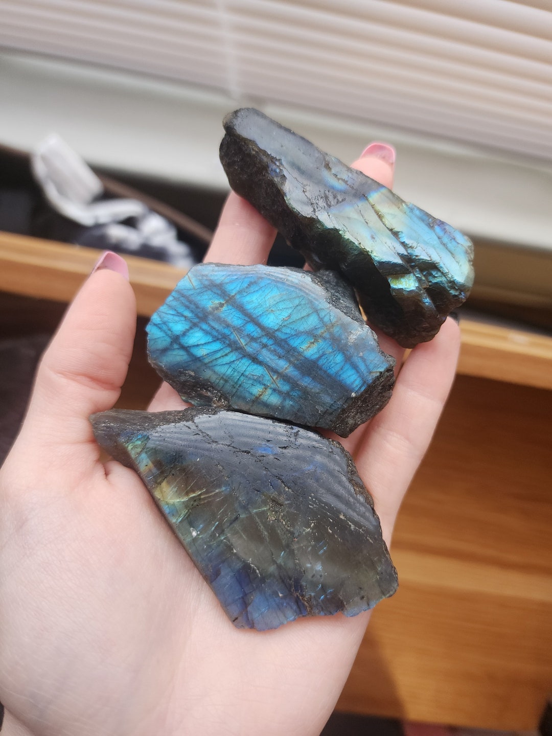 Labradorite Half Raw "slabs" - Etsy