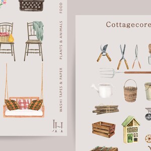Cottagecore Digital Sticker Book With Cute Stickers for Your Digital ...