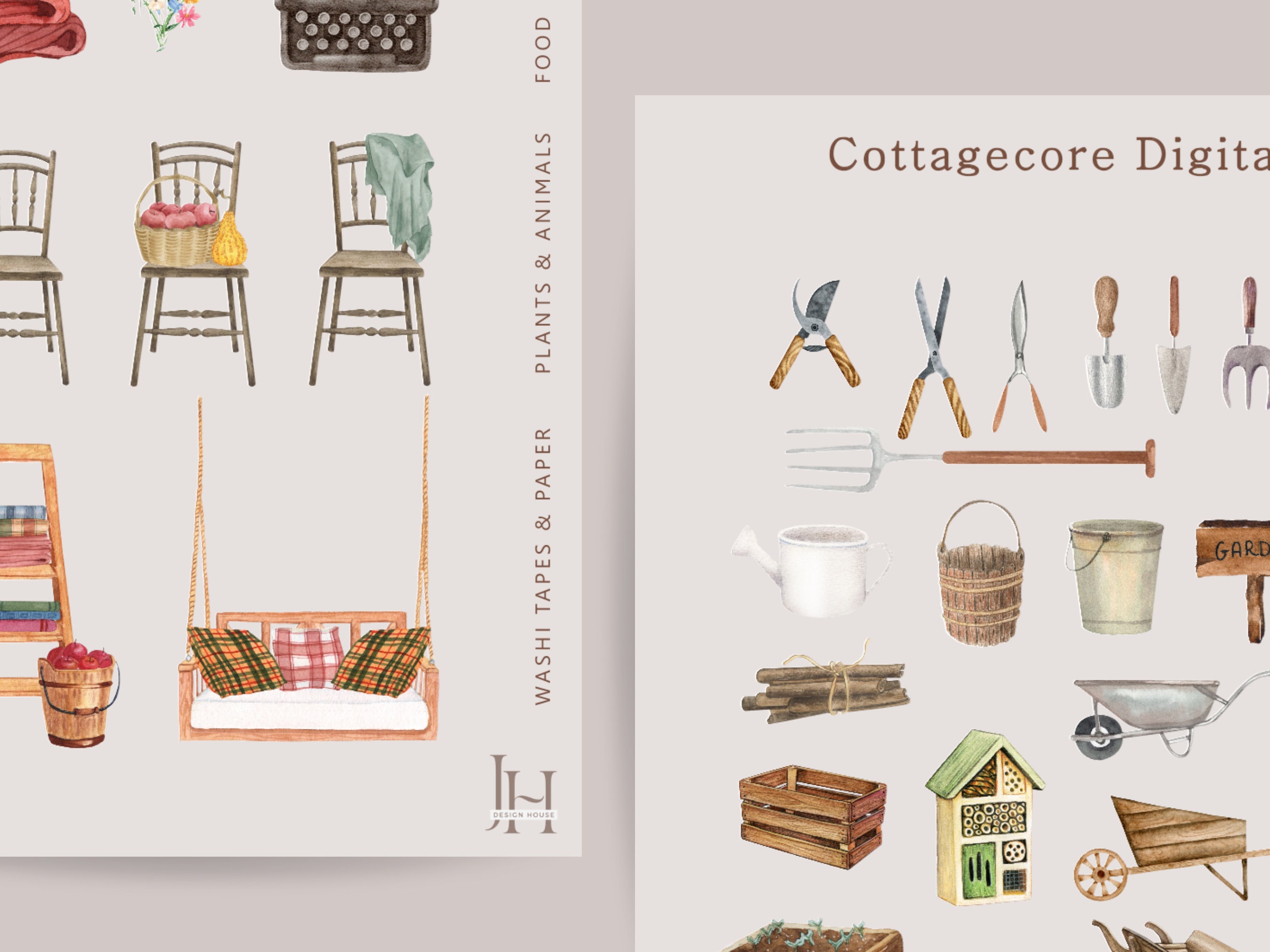 Cottagecore Digital Sticker Book With Cute Stickers for Your Digital ...