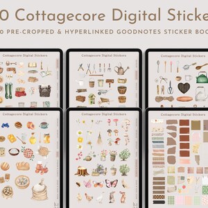 Cottagecore Digital Sticker Book With Cute Stickers for Your Digital ...