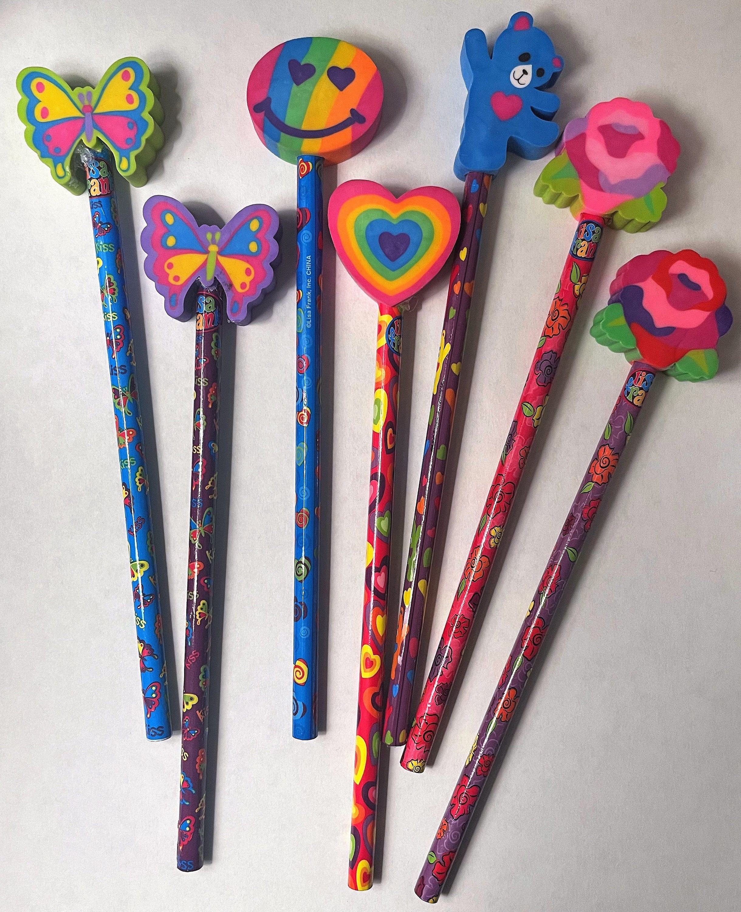 Lisa Frank Pencil With Eraser '90s Y2K Vintage Authentic - Etsy