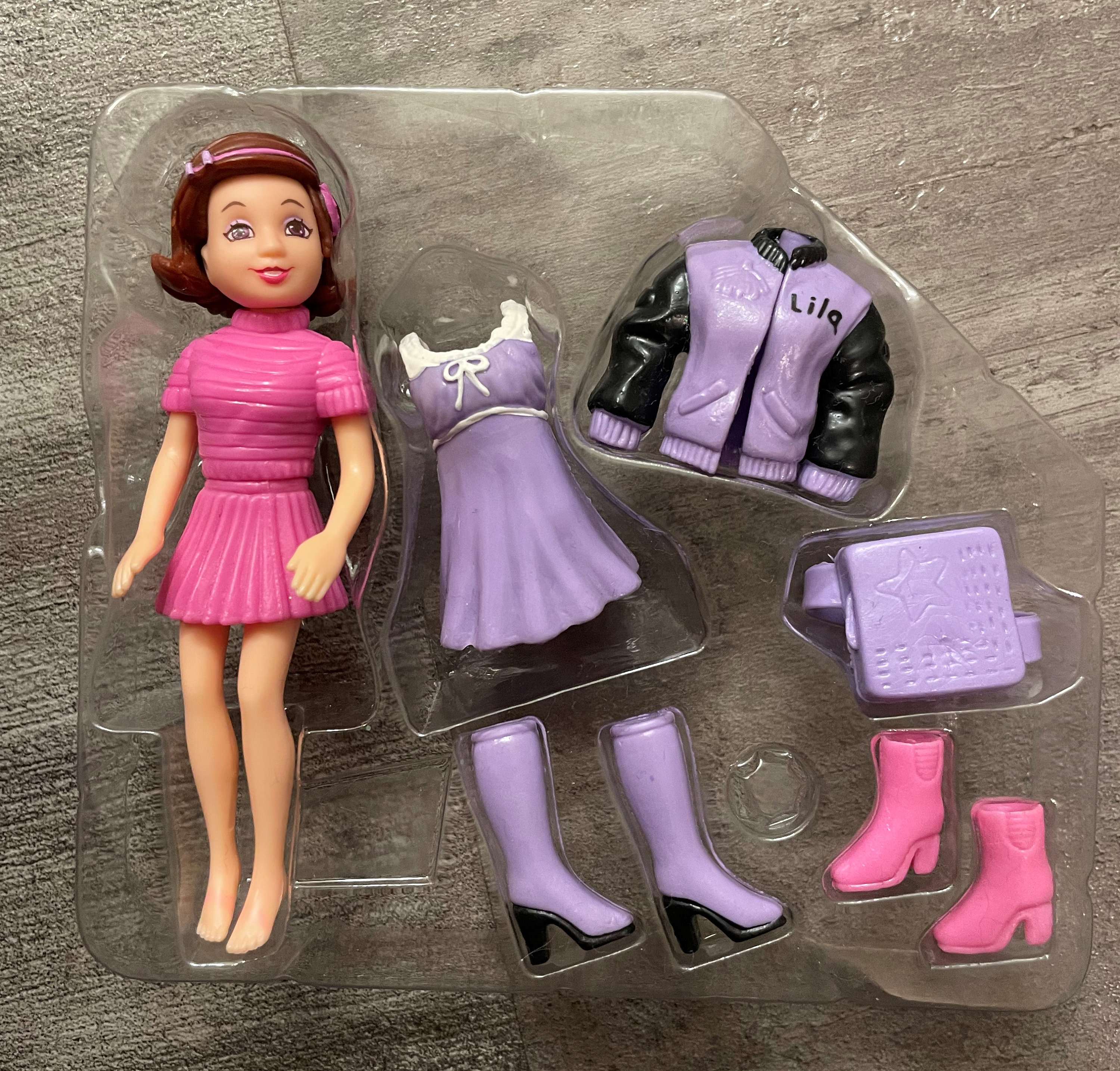 Vintage 2000s Polly Pocket Lila Dress Up Fashion Toy Doll Lot Etsy