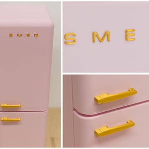 1:12 Scale Miniature Retro Smeg Refrigerator (FAB38) – Functional ...