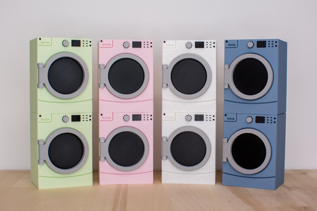 1:12 Scale Dollhouse Washer and Dryer Set – Functional Miniature ...