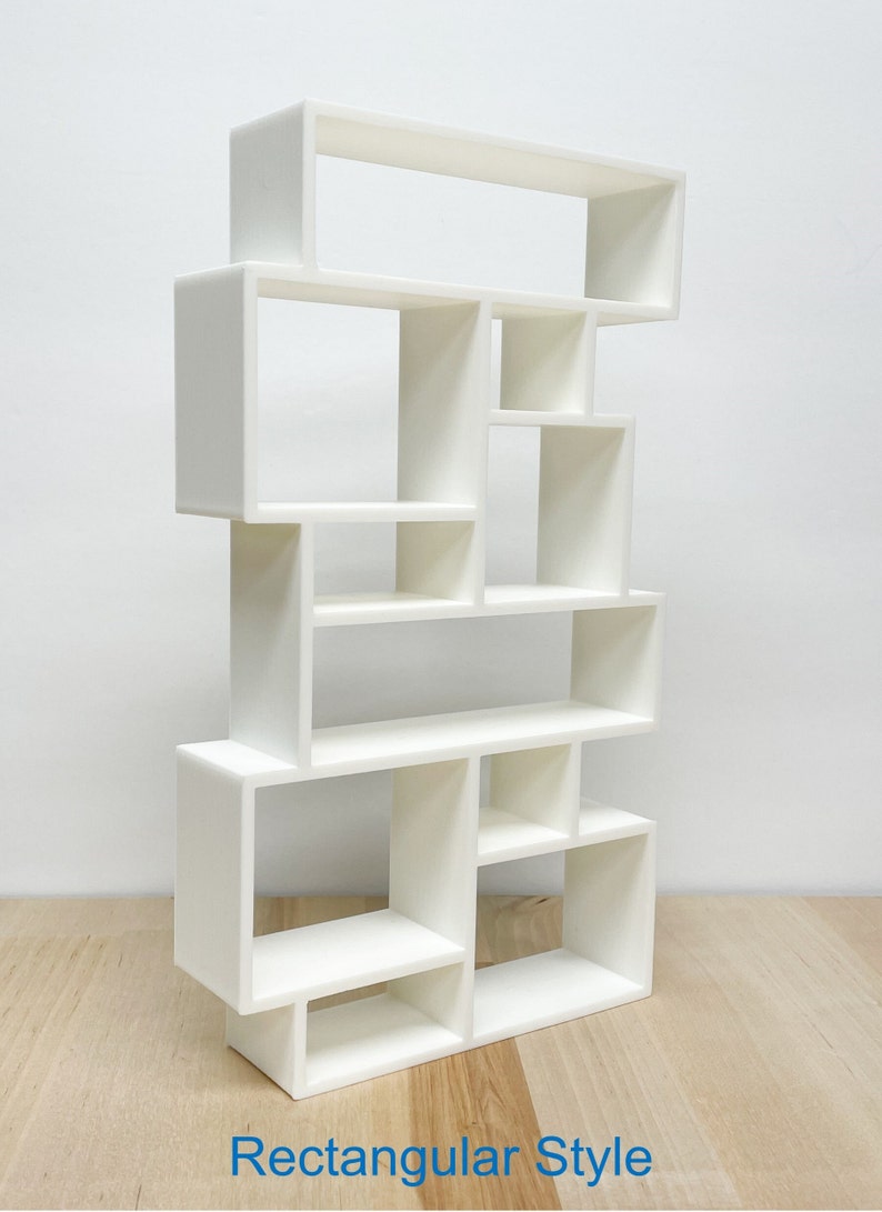 1:12 Scale Dollhouse Storage Shelves – Modern Miniature Bookcase ...