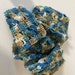 Blue Green SCARF Shell Design READY to SHIP 6"x54" Beautiful Handmade ...