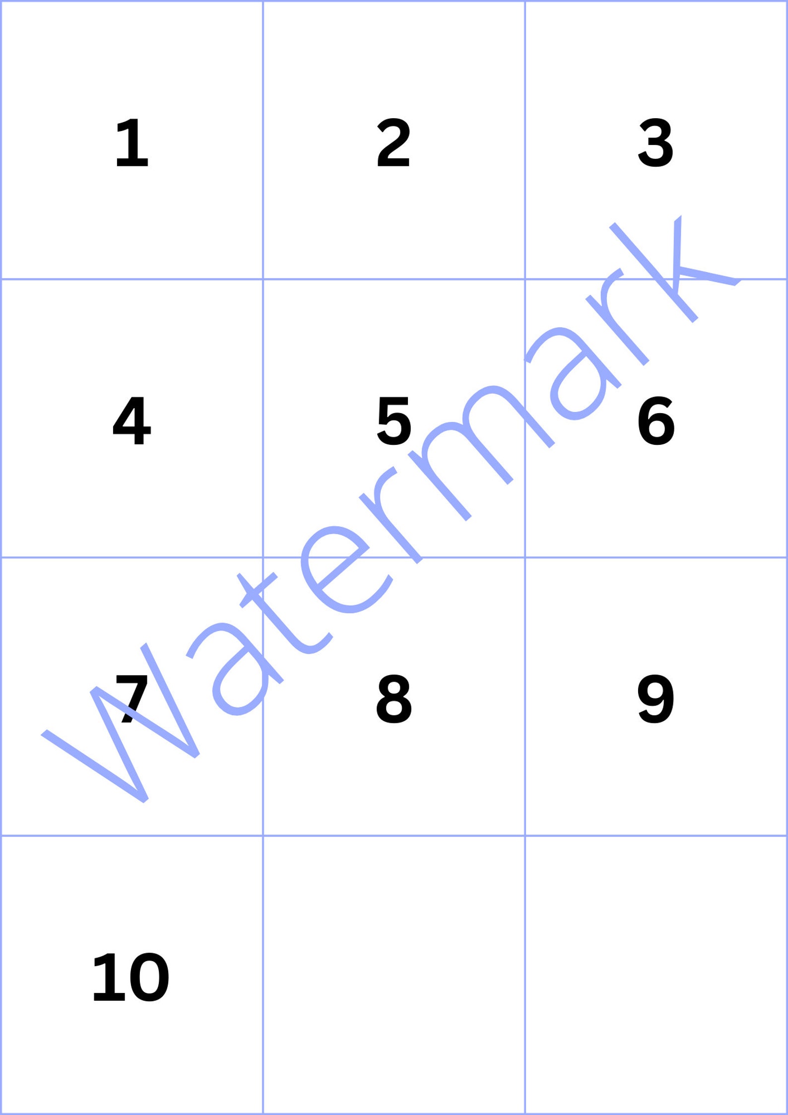 Number Matching Cut and Paste numbers 1 to 10 - Etsy