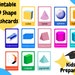 3D Shapes Flashcards - Etsy