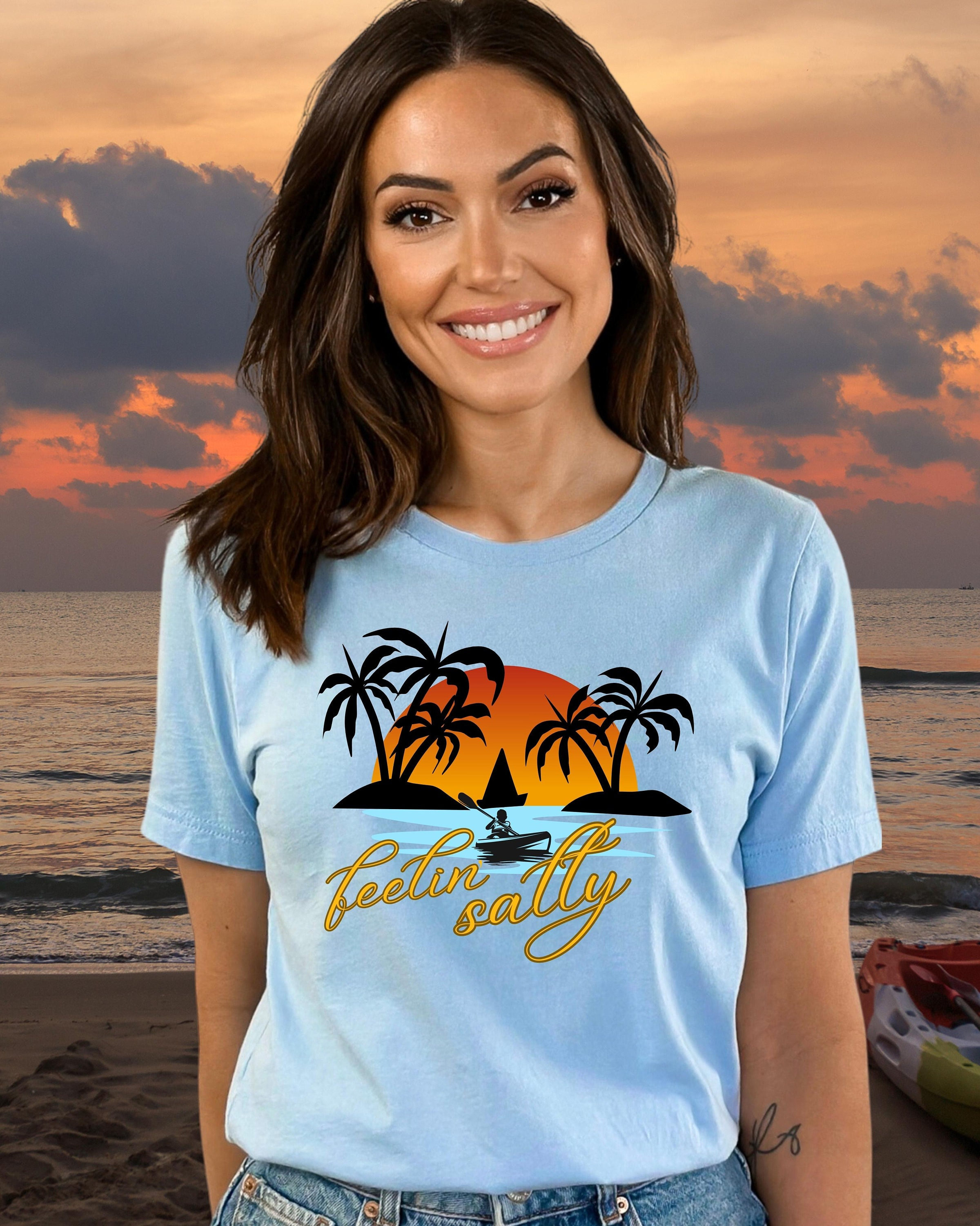 Kayaking Shirt, Feelin' Salty Shirt, Shirt for Kayakers, Kayaking Gifts ...