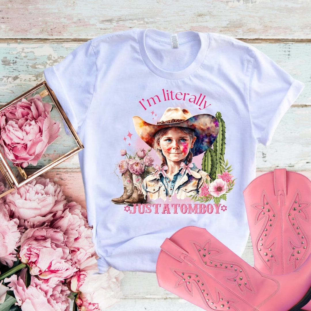 Tomboy Chic Western Coquette Aesthetic Shirt, Country Girl Graphic T ...