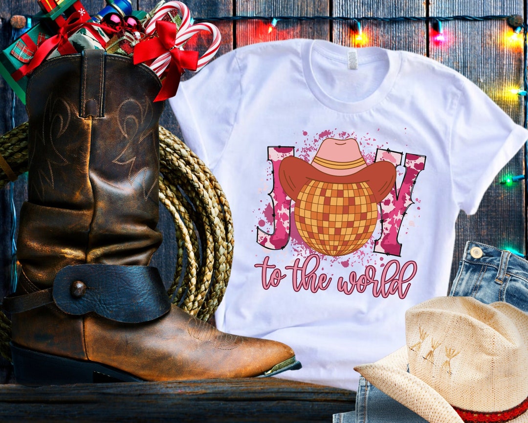Western Christmas Shirt, Joy Shirt, Women's Christmas Shirt, Christmas ...