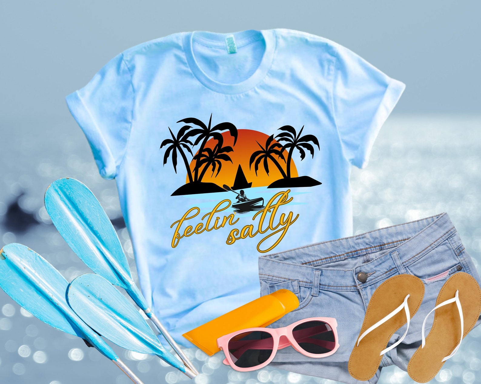 Kayaking Shirt, Feelin' Salty Shirt, Shirt for Kayakers, Kayaking Gifts ...
