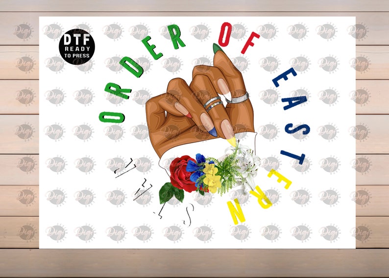 OES Transfer Design, Order of Eastern Star DTF, OES Ready to Press ...