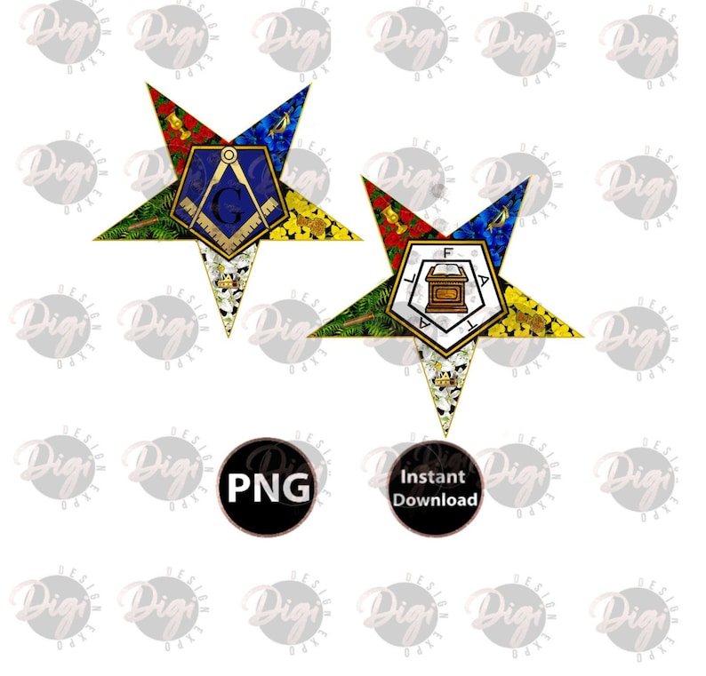 OES Emblem Png | Freemason Emblem Png | Sticker Decal Png | Order of ...