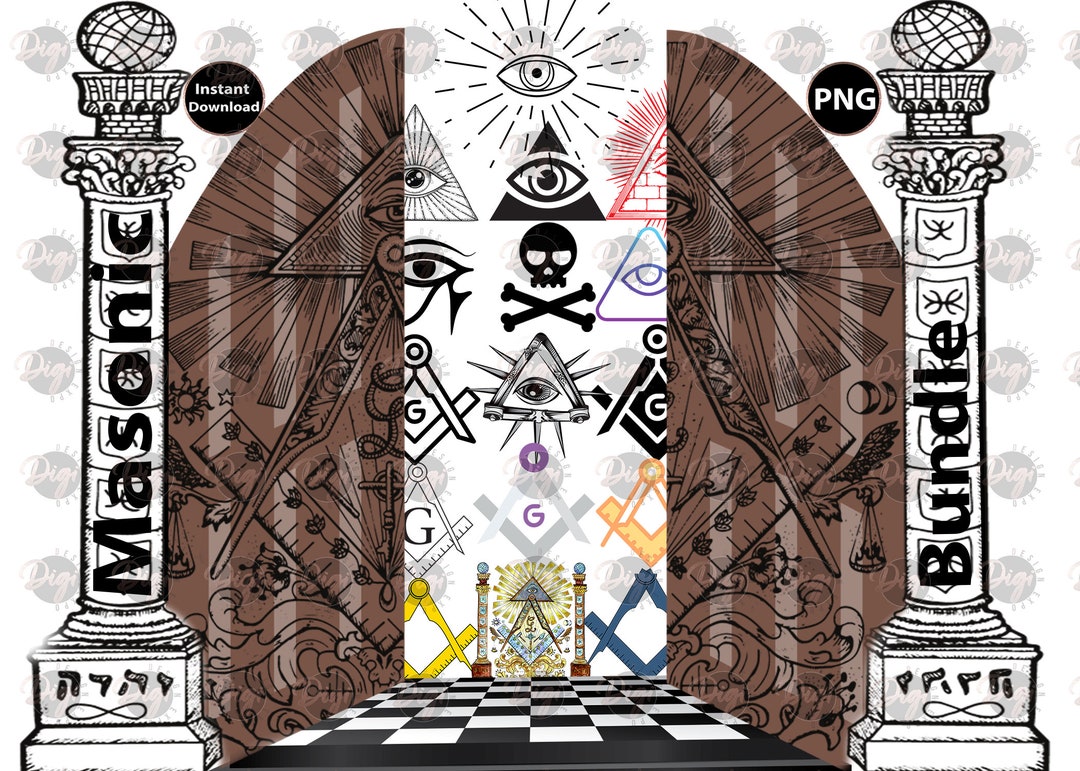 Freemasonry Design Bundle 2 | Freemason Clipart | Masonic Brother Hood ...