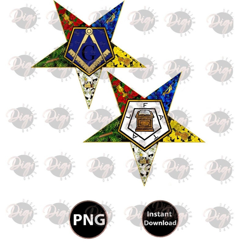 OES Emblem Png | Freemason Emblem Png | Sticker Decal Png | Order of ...