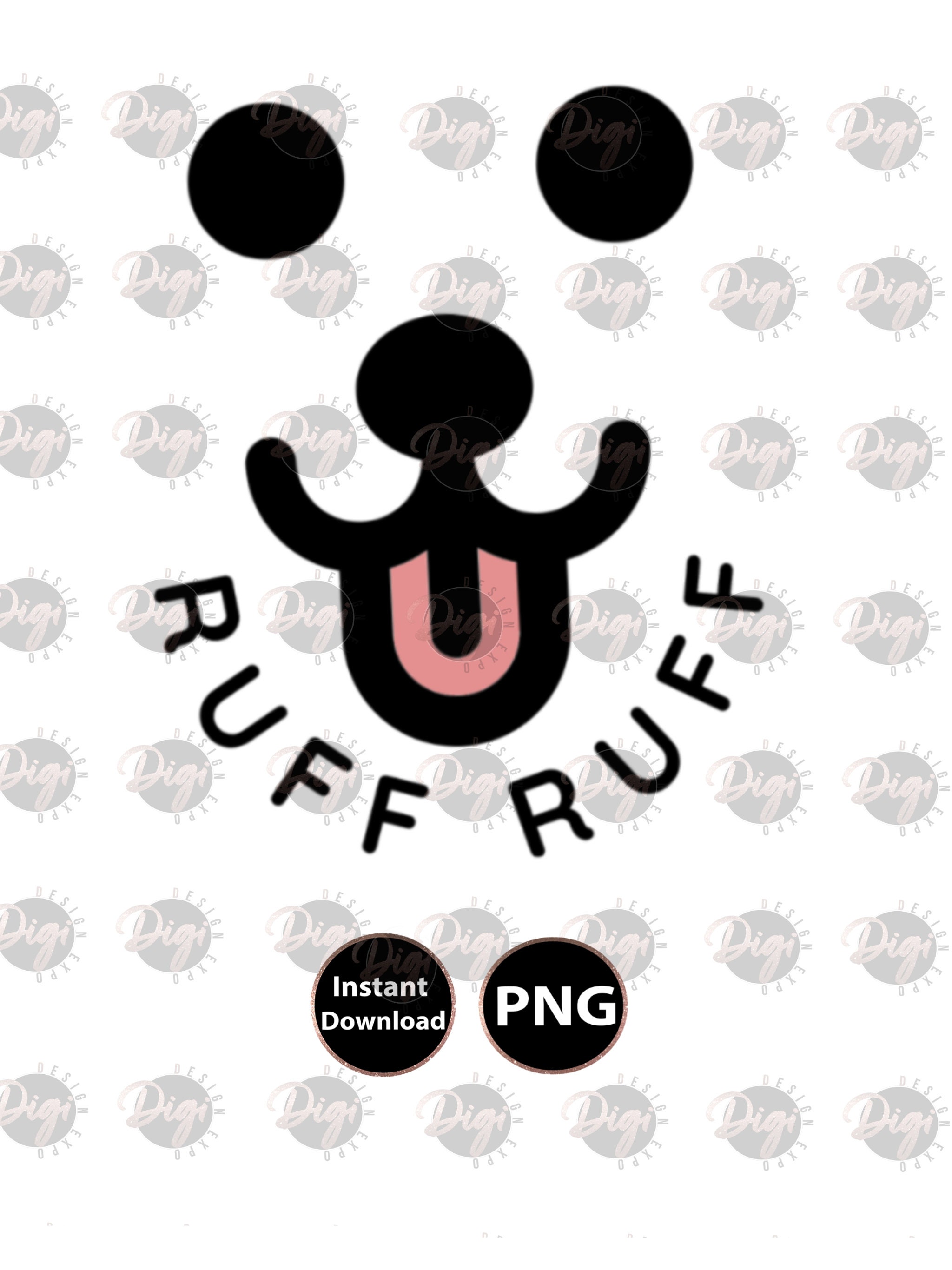 Cute Dog Png, Ruff Ruff Dog Design, Dog Clipart, Sublimation Image, Dog ...