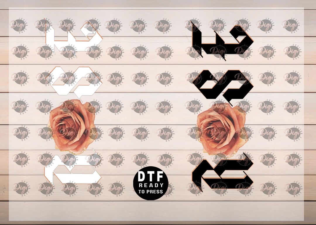 Rose DTF, Ready to Press, DTF Transfer - Etsy