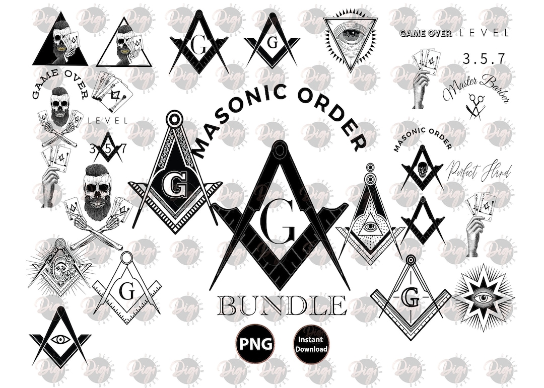 Freemasonry Design Bundle Masonic Order Freemason Clipart - Etsy
