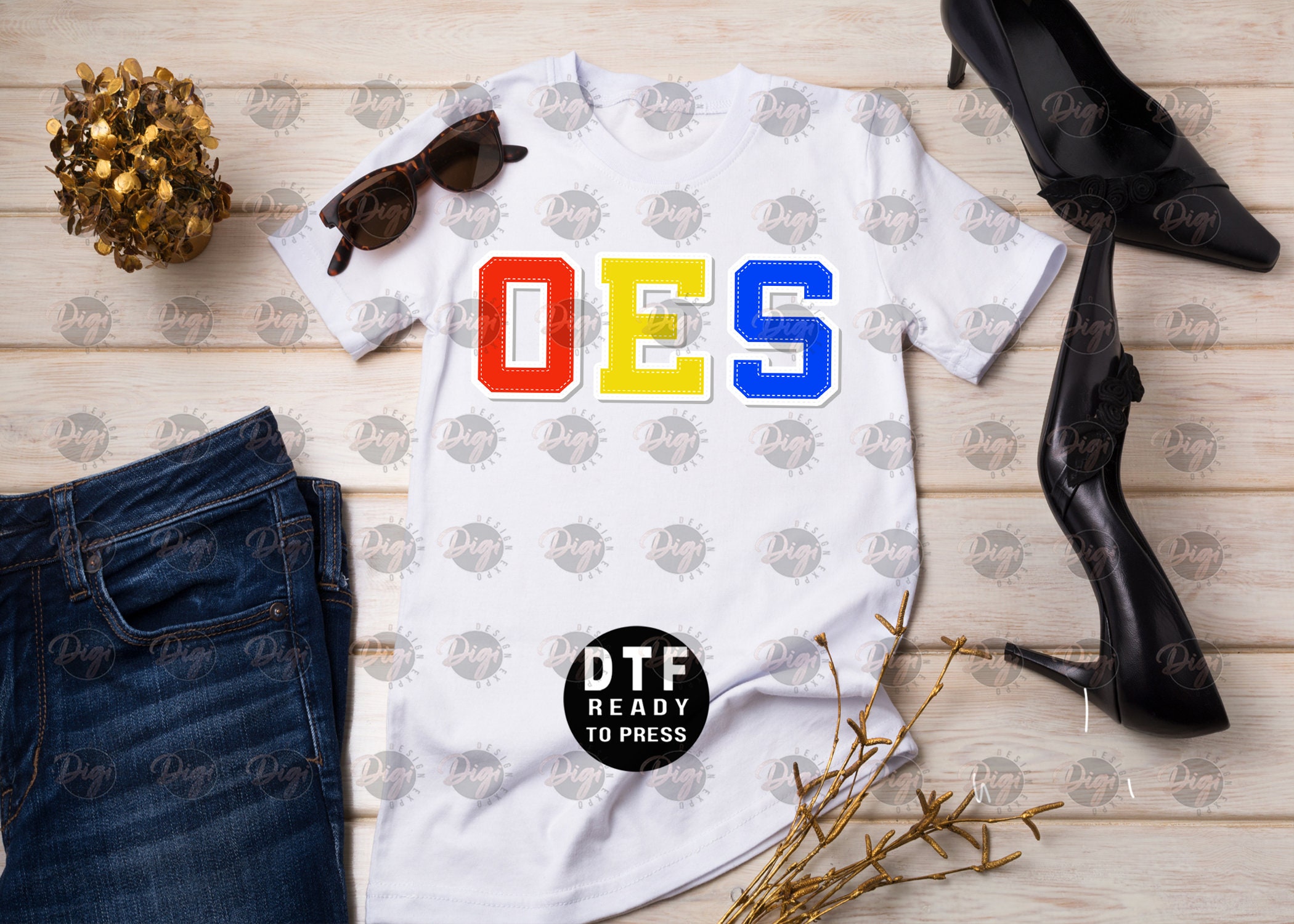 OES Letters Dtf Transfer, Order of Eastern Star, Ready to Press Dtf - Etsy