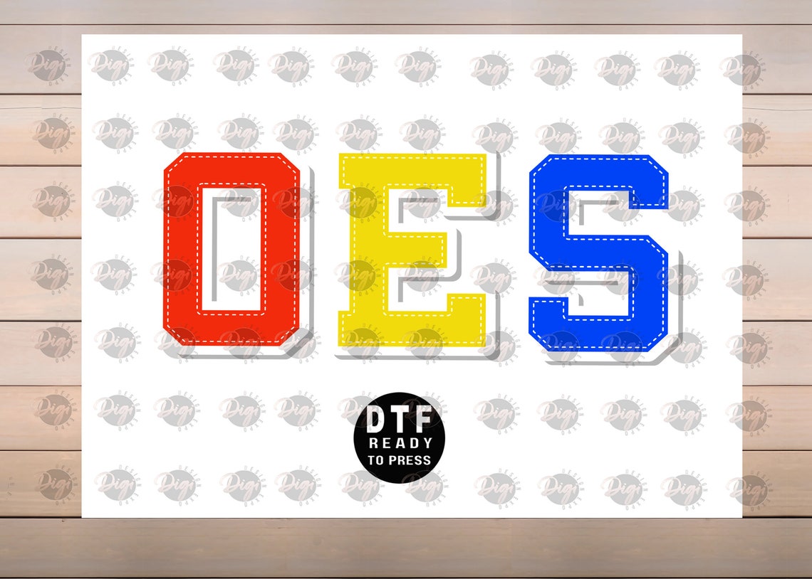 OES Letters Dtf Transfer, Order of Eastern Star, Ready to Press Dtf - Etsy