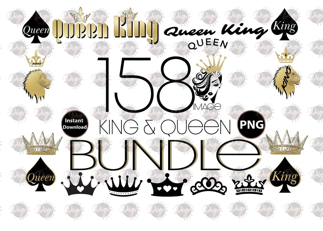 King and Queen Bundle | King Crowns | Queen Crowns | Cut Files - Etsy