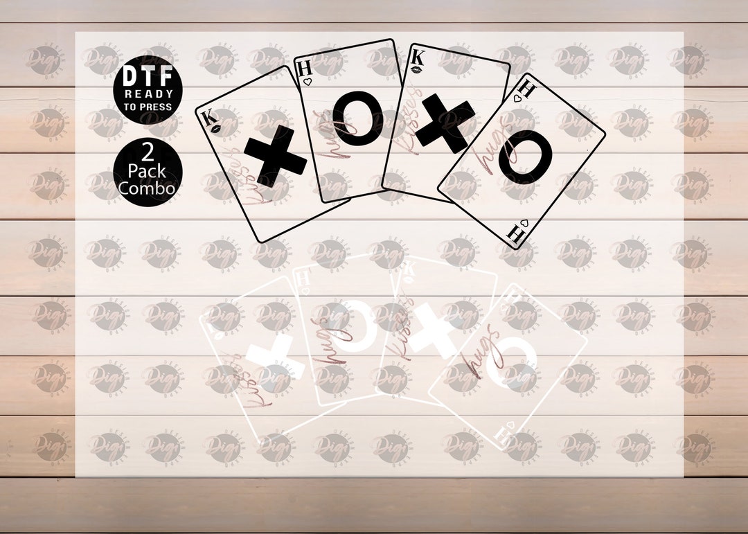 XOXO Cards Combo DTF, Image Transfer, Ready to Press - Etsy