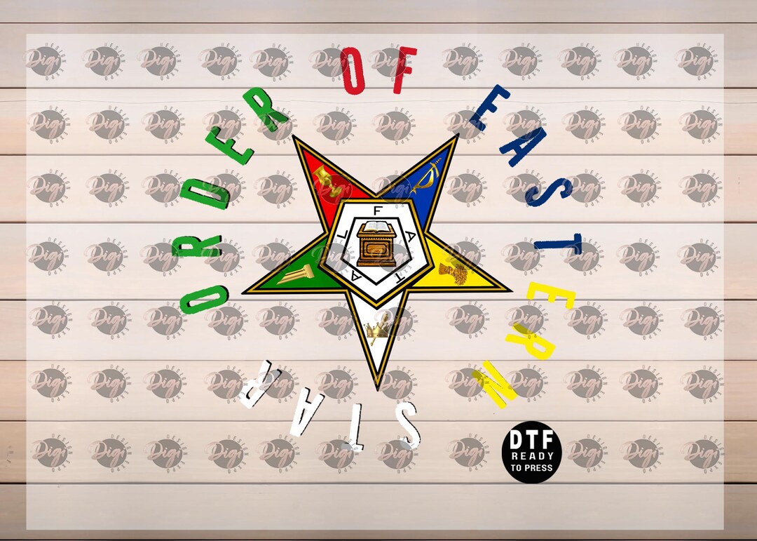 Order of Eastern Star Dtf, OES T Shirt Design, Ready to Press - Etsy