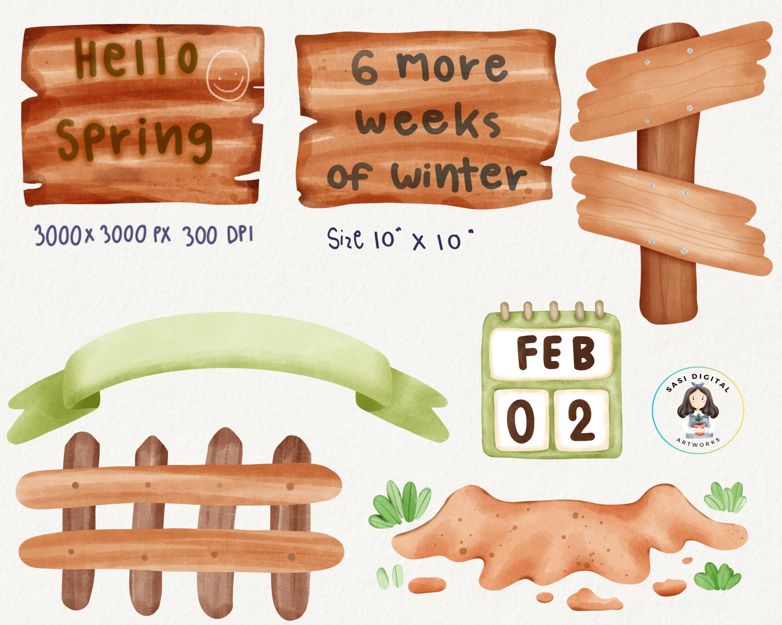 Happy Groundhog Day Clipart, Groundhog PNG Files, Cute Animal Clipart ...