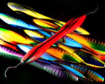 Colorful Print of Dental Instruments for Dental Office Fine Art Print ...