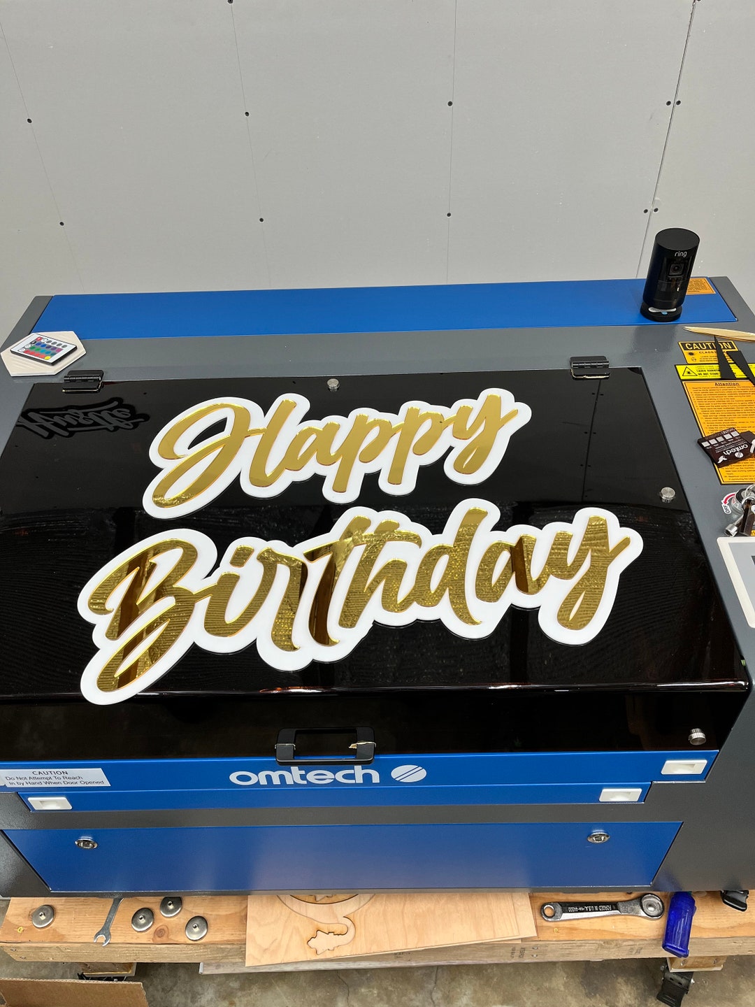 Acrylic Happy Birthday Sign Backdrop Signs Birthday Decor Custom Party ...