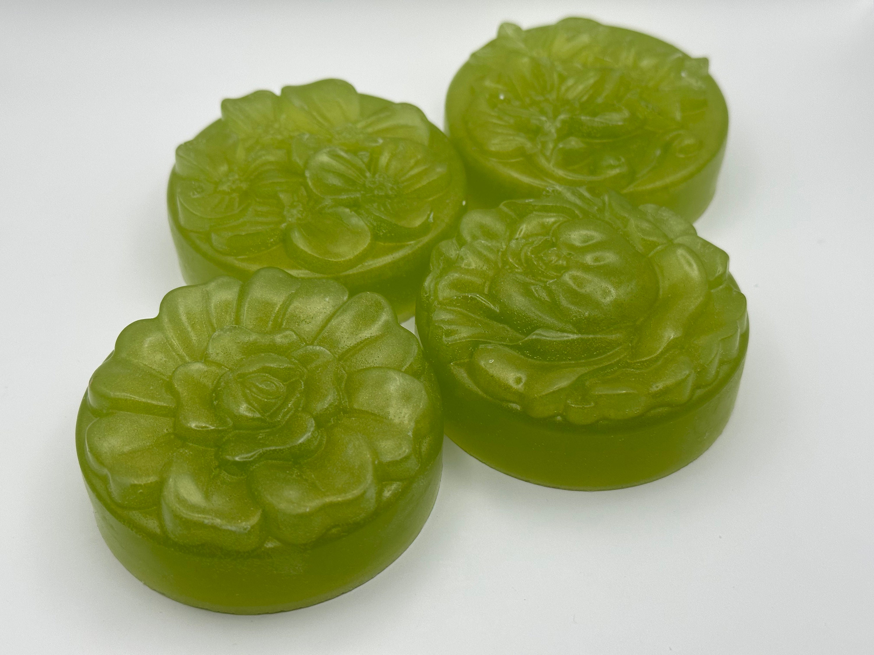 Flower Shaped Soap, Soap Wedding Shower Favor, Homemade Soap, Soap Gift ...