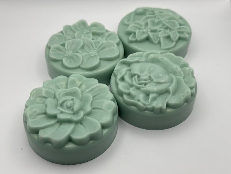 Flower Shaped Soap, Soap Wedding Shower Favor, Homemade Soap, Soap Gift ...