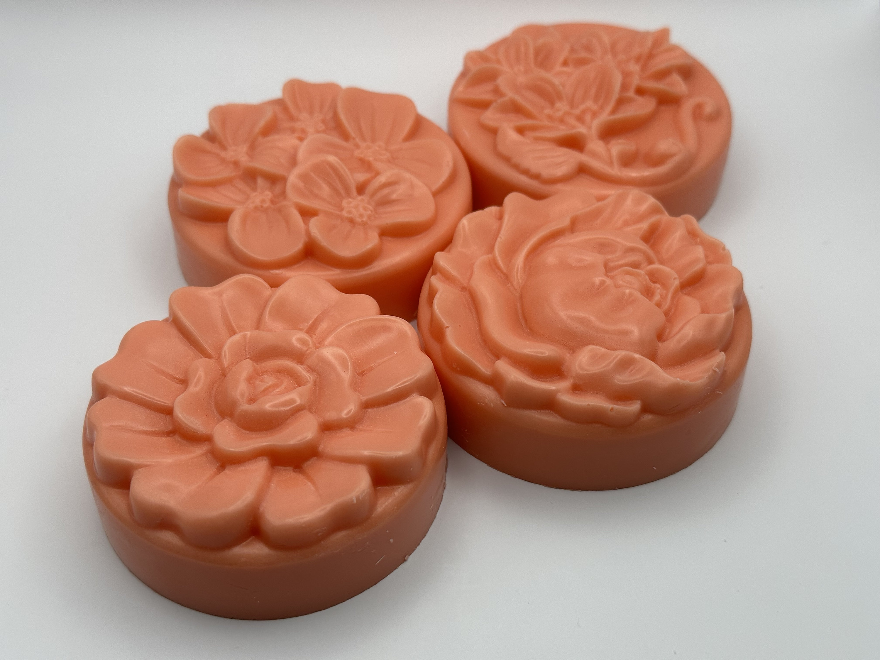 Flower Shaped Soap, Soap Wedding Shower Favor, Homemade Soap, Soap Gift ...