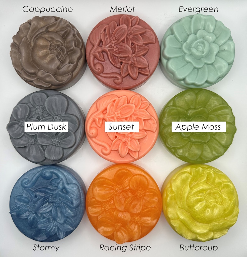 Flower Shaped Soap, Soap Wedding Shower Favor, Homemade Soap, Soap Gift ...