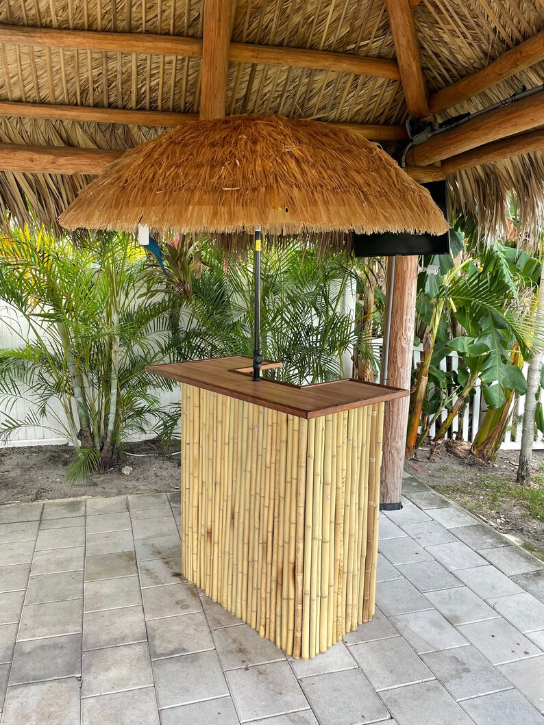 Tiki Bar With Mini Fridge - Etsy