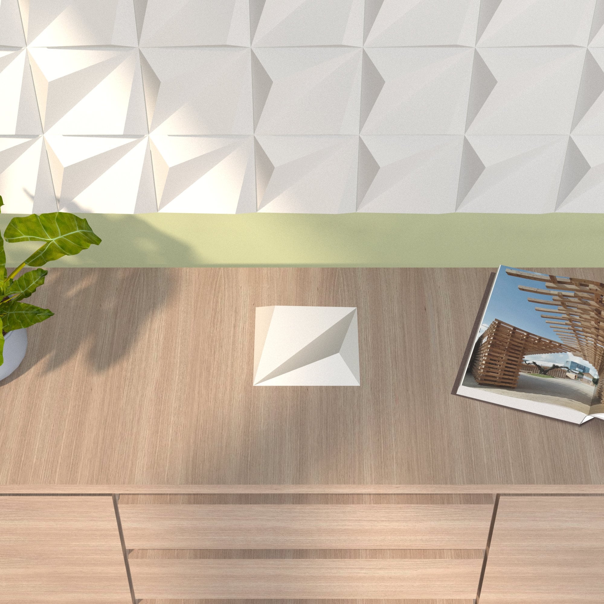 3D Square Paper Tile | Modern Wall Decor (PDF, SVG, DXF) - Etsy