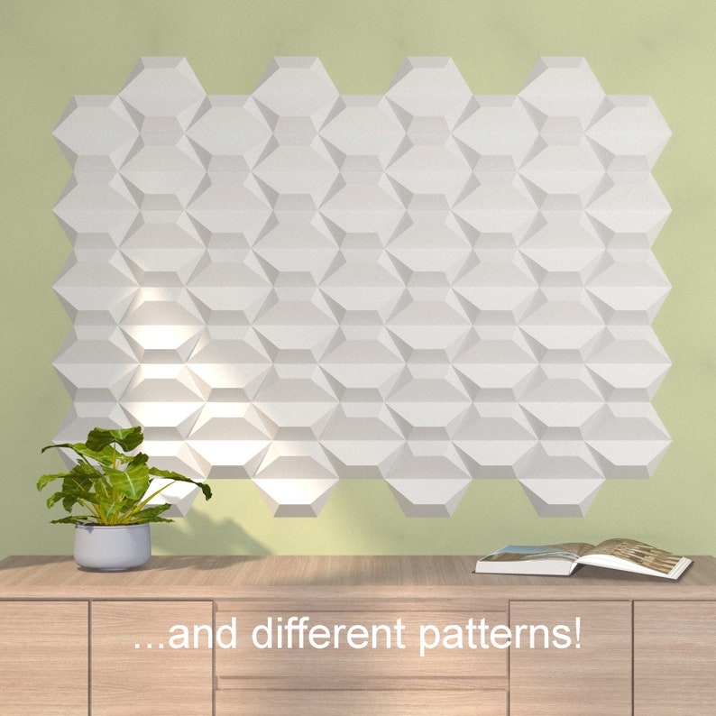3d Hexagonal Paper Tile | Model 3 | Digital PDF Template | SVG DXF ...