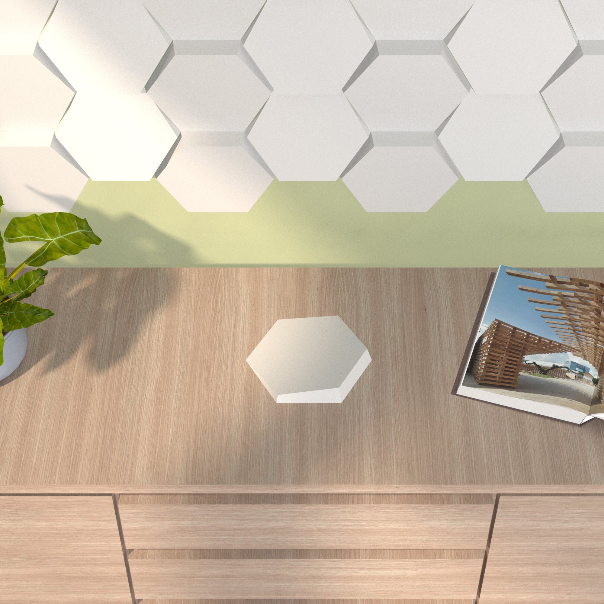 3D Hexagonal Paper Tile Template | DIY Wall Decor (digital PDF) - Etsy