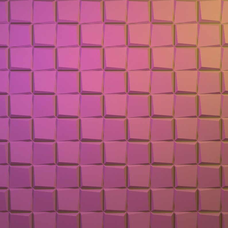 3d Square Paper Tile | Model 2 | Digital PDF Template | SVG DXF ...