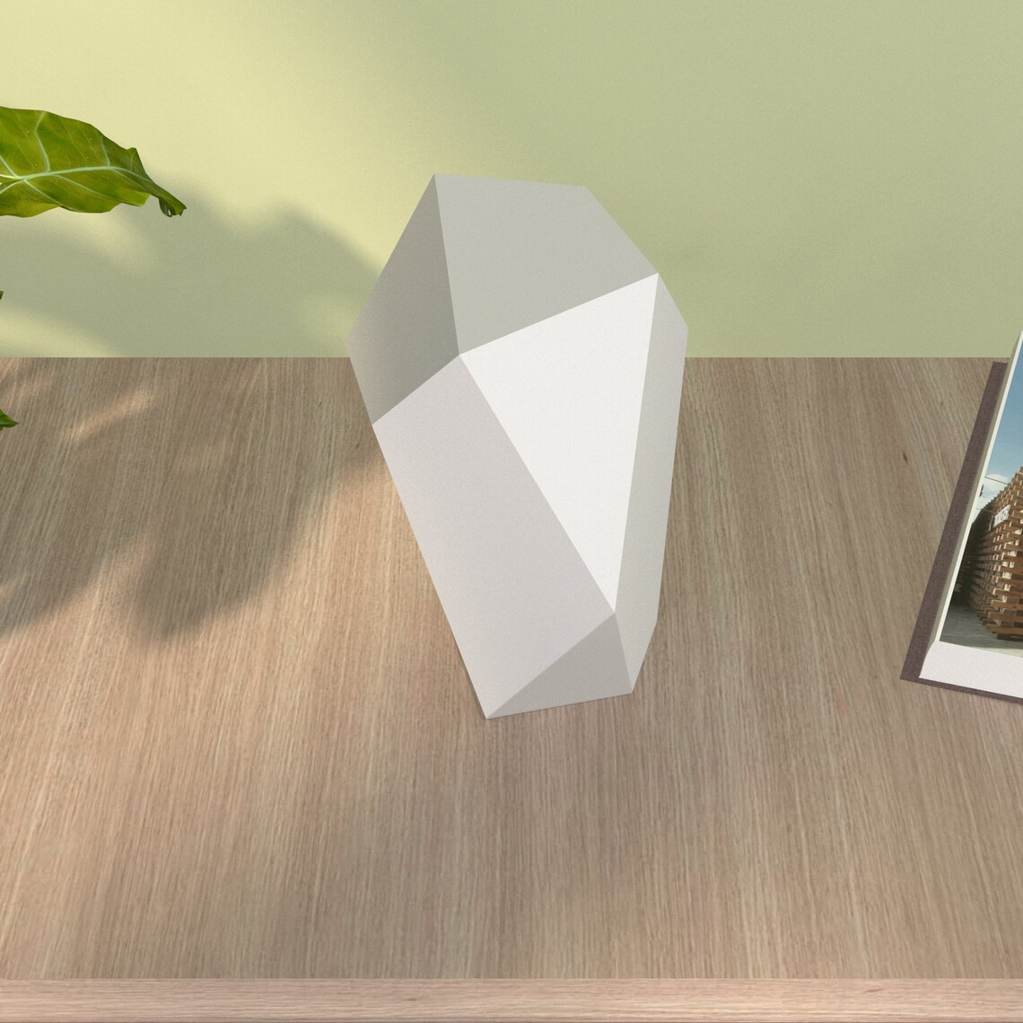 Prism Paper Sculpture Template | 3D Papercraft (PDF, SVG, DXF) - Etsy