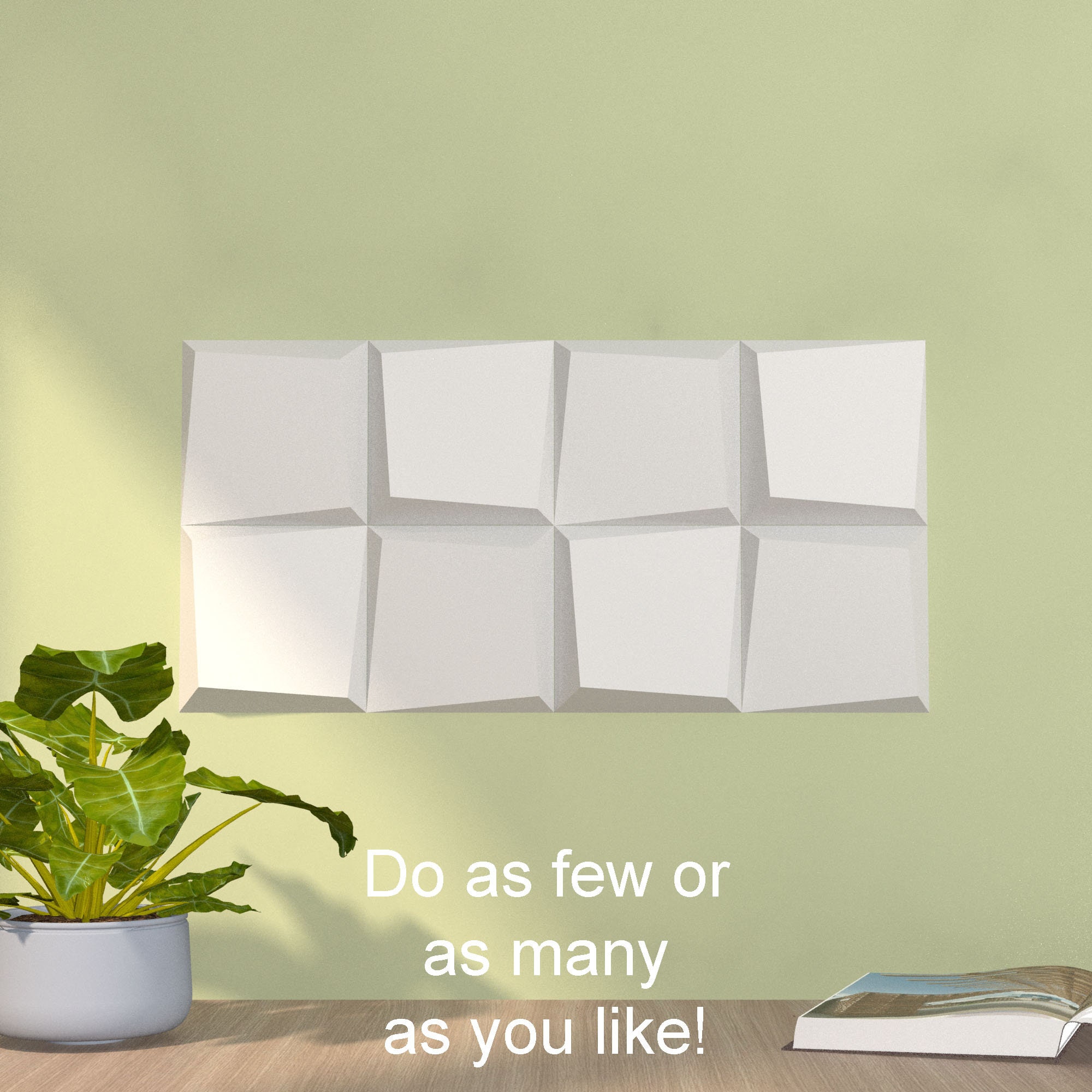 3d Square Paper Tile | Model 2 | Digital PDF Template | SVG DXF ...