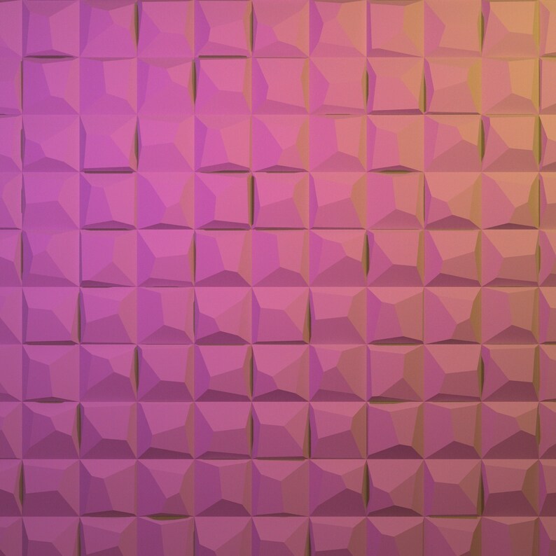 3d Square Paper Tile | Model Pebbles | Digital PDF Template | SVG DXF ...