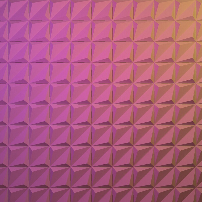 3D Square Paper Tile | Modern Wall Decor (PDF, SVG, DXF) - Etsy