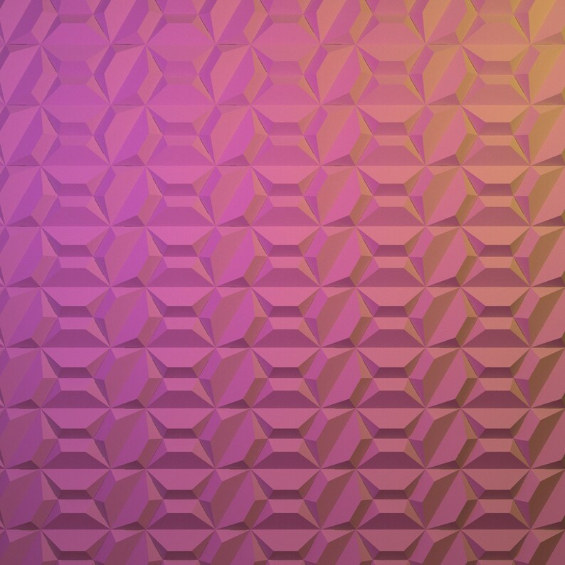 3d Hexagonal Paper Tile | Model 3 | Digital PDF Template | SVG DXF ...
