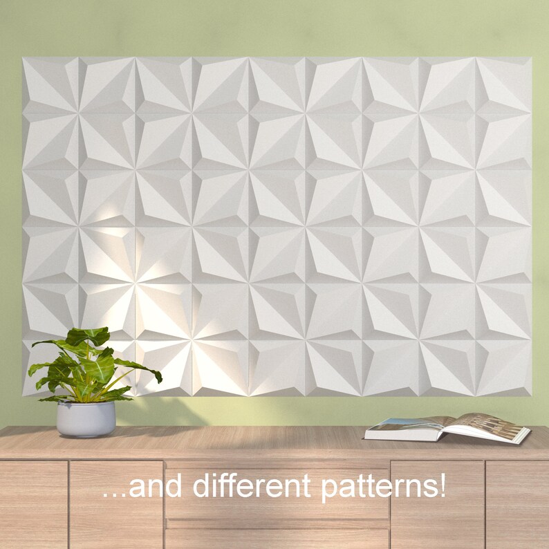 3D Square Paper Tile | Modern Wall Decor (PDF, SVG, DXF) - Etsy