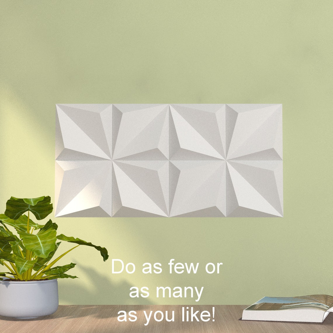 3D Square Paper Tile | Modern Wall Decor (PDF, SVG, DXF) - Etsy
