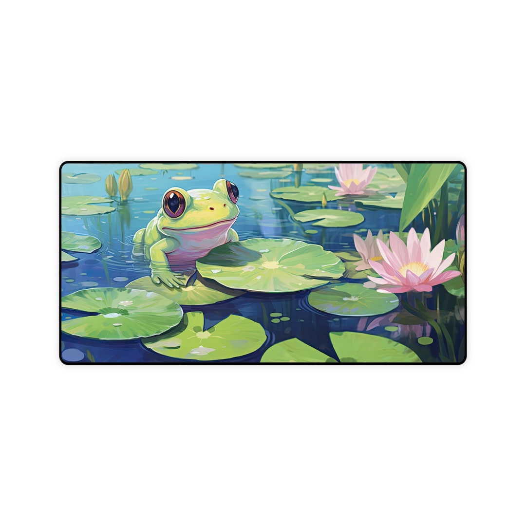 Frog Desk Mat Kawaii Style Cute Frog. Perfect for Your Home - Etsy